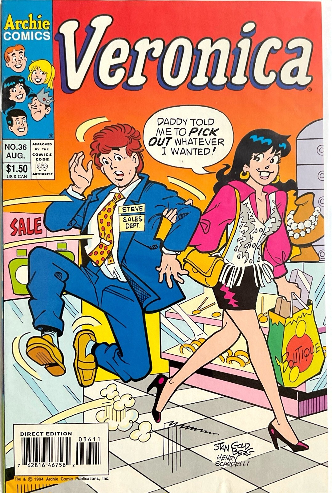 Veronica #36 (ARCHIE COMICS Publications, Inc. August 1994) | eBay