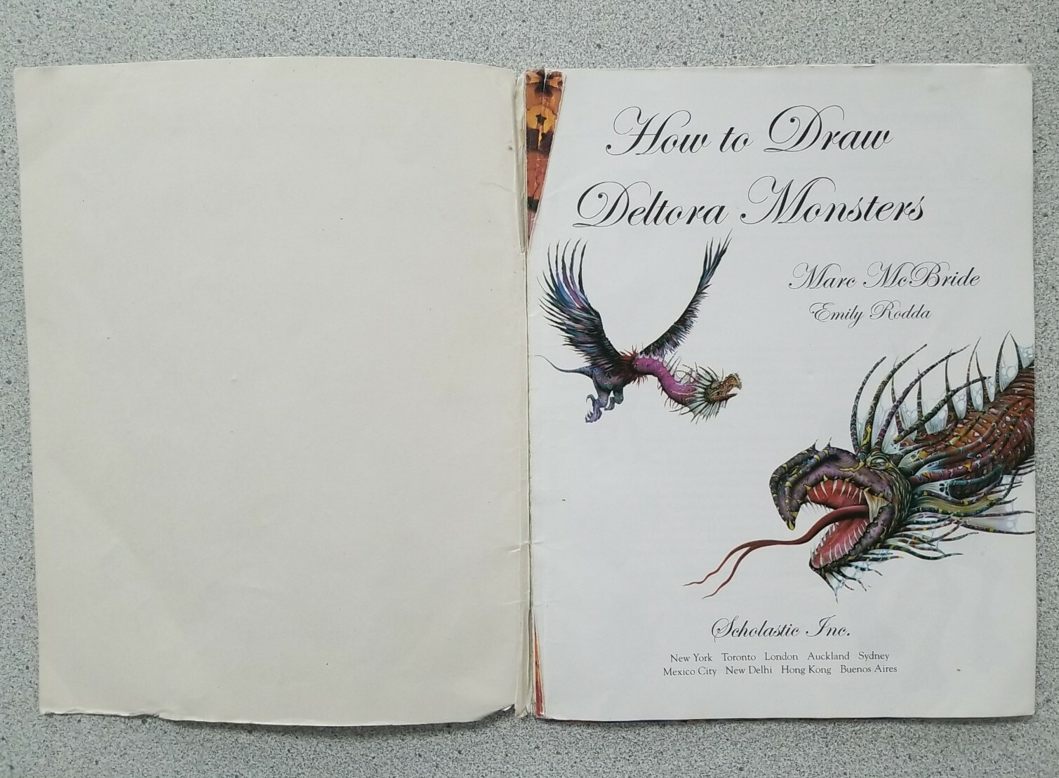 2005 DELTORA QUEST ~ HOW TO DRAW DELTORA MONSTERS by Marc McBride ...
