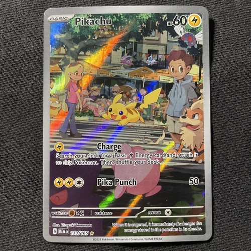 Pikachu 173/165 Illustration Rare Scarlet & Violet 151 Pokémon Card | eBay