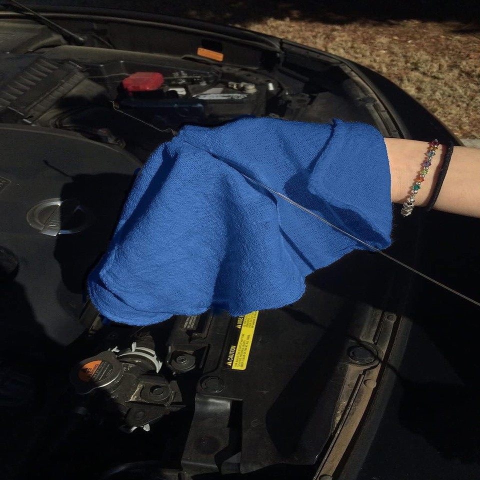 New Industrial A-Grade Shop Rags, Cleaning Towels Blue Multipurpose ...