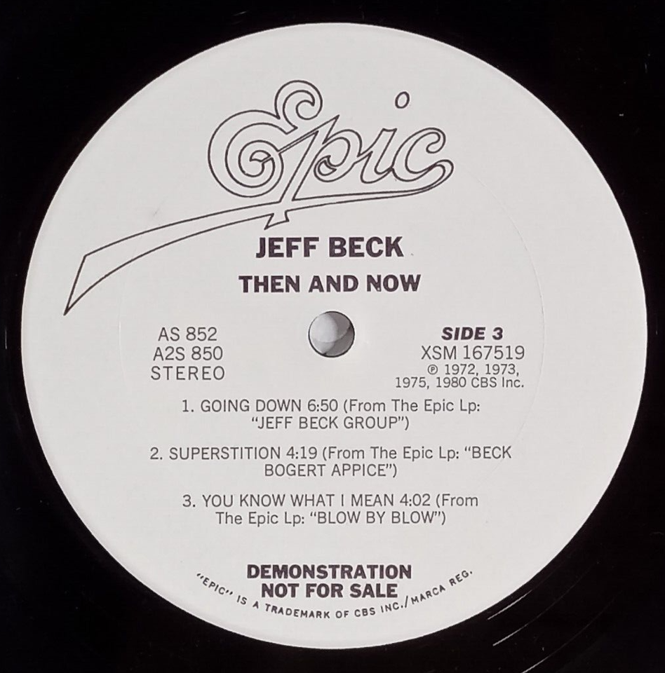 Jeff Beck: Then & Now Lp WHITE LABEL PROMO!! | eBay