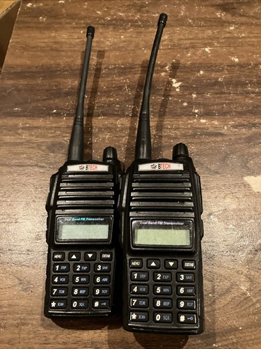 BTECH GMRS-V1 Duel Band FM Transmitter Two Way Radio BL-8 B Tech ...