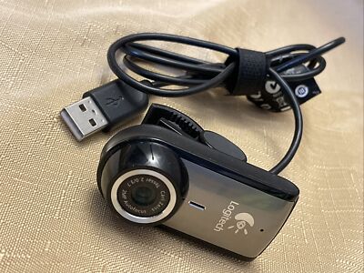 Logitech PC Laptop USB Webcam QuickCam V-UBU48 2MP Carl Zeiss 2.0/3.7 ...