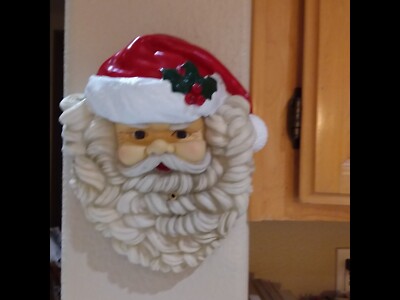 Vintage Motion Detected Activated Musical Santa Claus Face | eBay