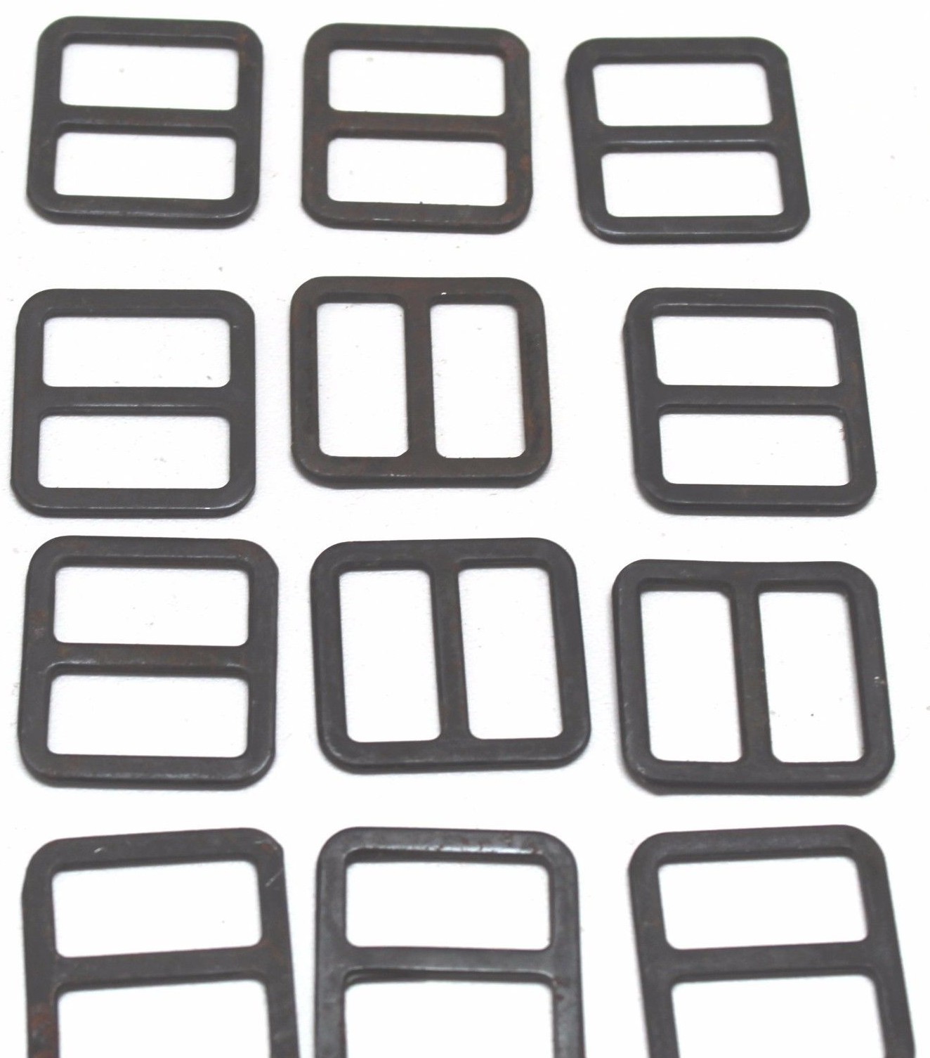 Black Steel Web Belt Buckles 1 1/4 w by 1 3/16 h fits 3/4 in strap Lot ...