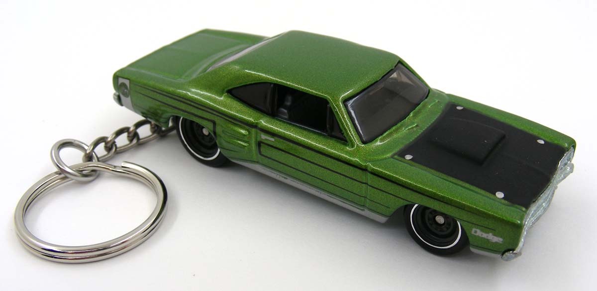 69 Dodge Coronet Super Bee Green and Black Key Chain Ring Fob Keychain ...
