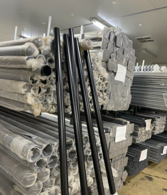 Fence post /Black Round Post 3m*90mm*3mm $70/each | eBay Australia