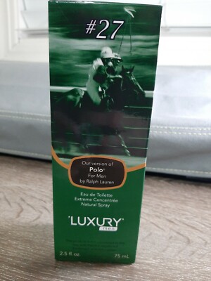Luxury Men #27 Cologne Spray for Men 2.5 oz 75ml Eau De Toilette New ...