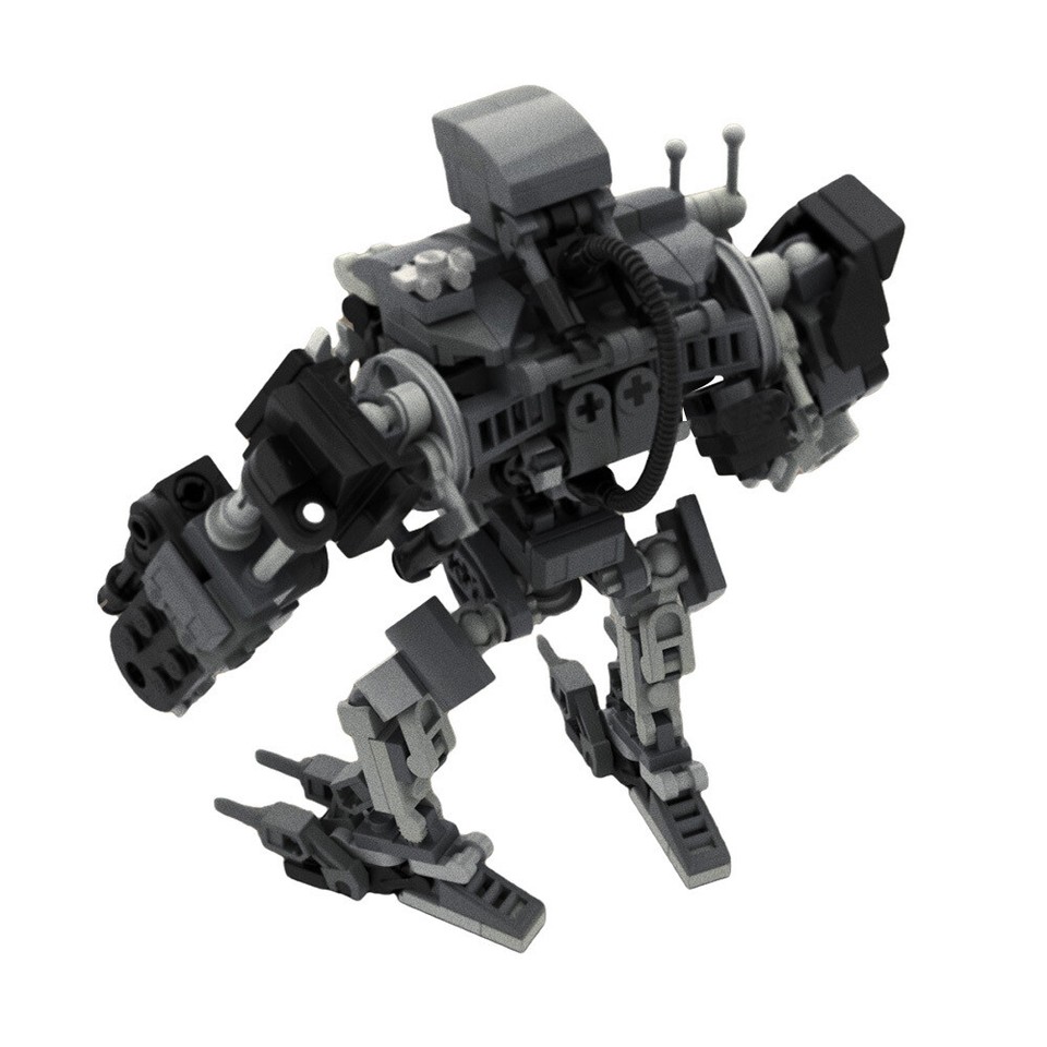 MOC: Robot Policemen Robo CAIN 1990 Cop 2 Model 262 Pieces Toys ...