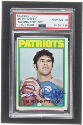 Jim Plunkett Signed 1972 Topps #65 RC (PSA | Autograph Graded 10) | eBay