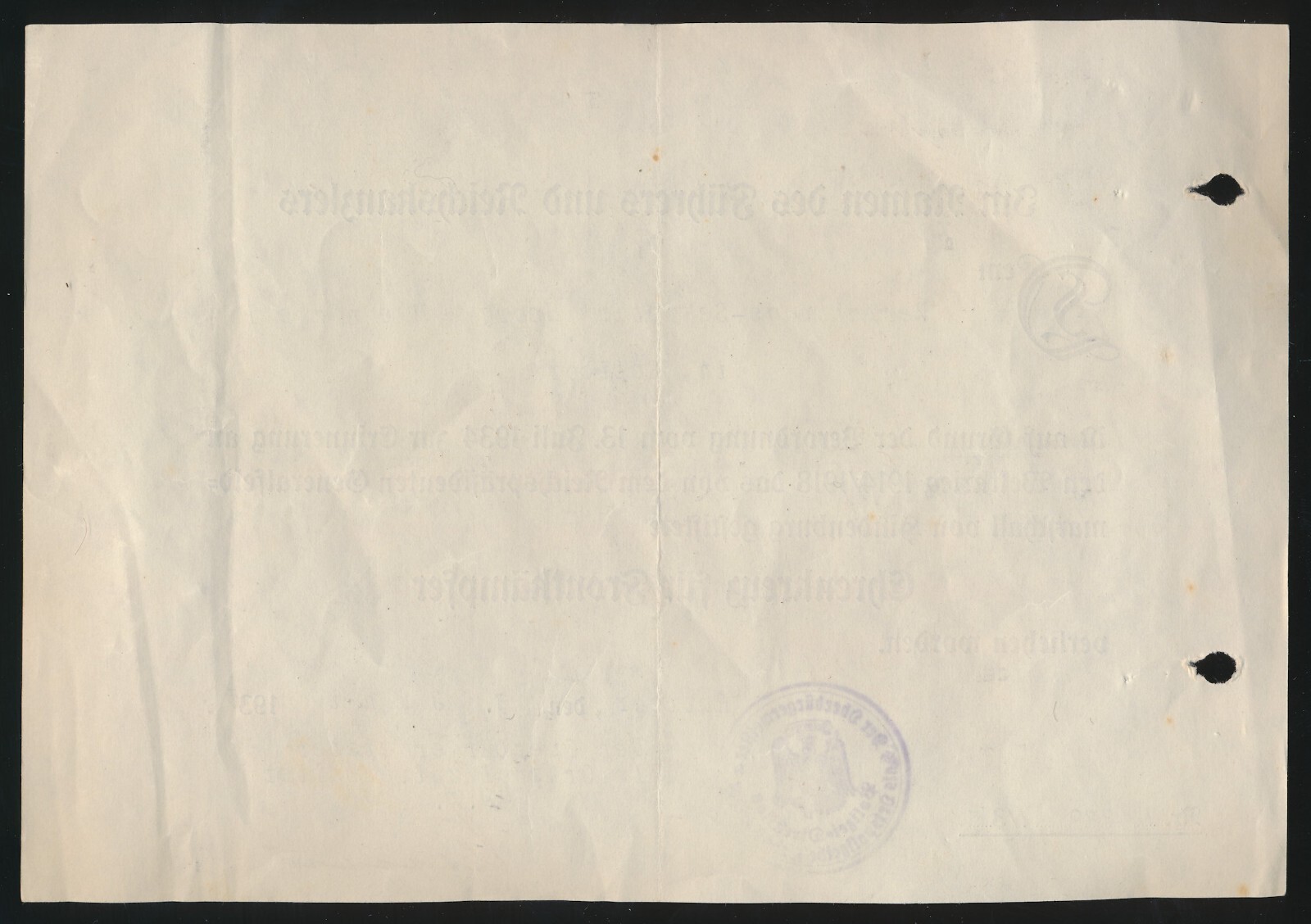 WW1 WW2 German award document paper hindenburg cross service medal ...