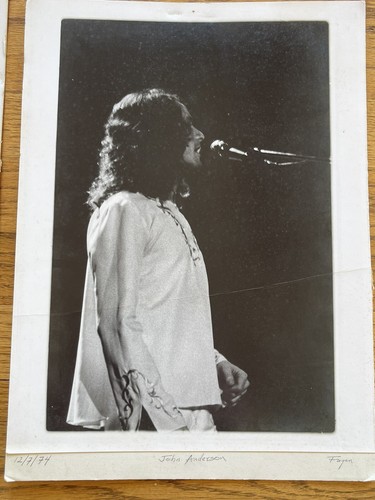 YES John Anderson Concert Photos 1974 Very rare 3 Total Band ...