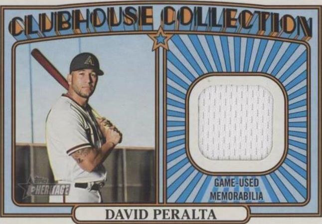 2021 Topps Heritage - Clubhouse Collection Relics David Peralta #CCR-DP ...