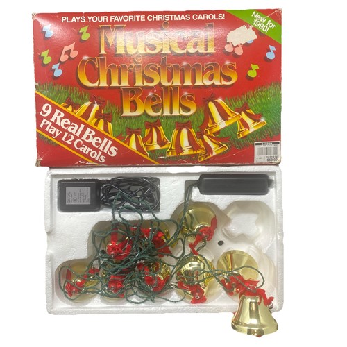 Vintage 1990 Musical Christmas Bells String Set / 9 Bells Plays 12 ...
