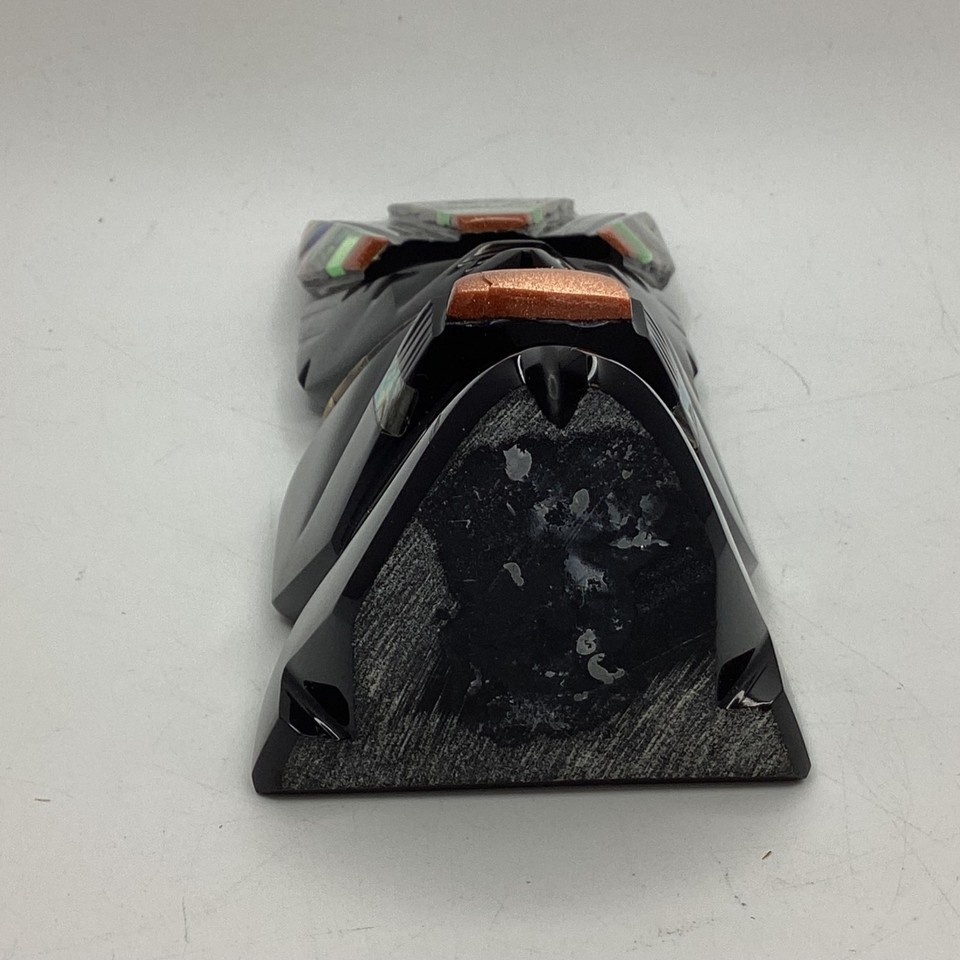 2x Aztec Mayan Warriors Statue Obsidian Carved Stone Figurine (13D) MO ...