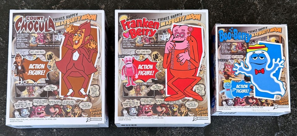 General Mills Franken Berry Count Chocula Boo Berry Jada Toys Action ...