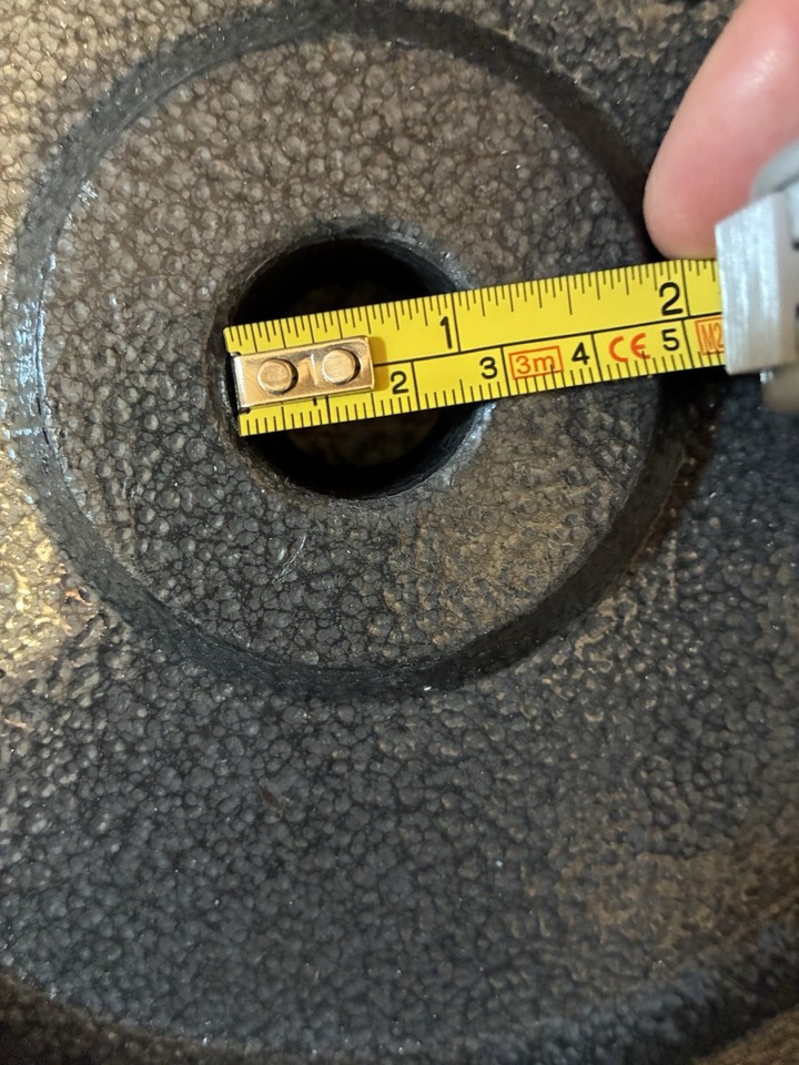 4 X Opti Cast Iron 10kg Weight Plates - (40kg Total) 1” Hole | eBay UK