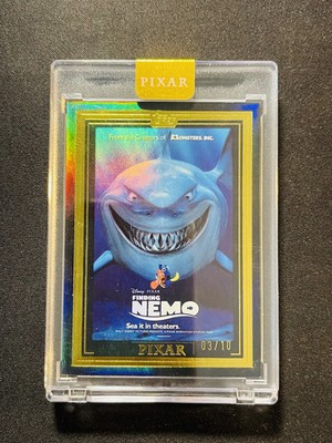 2025 Topps Pixar Gold Wall Art Finding Nemo #WA-5 Black 3/10 Encased ...
