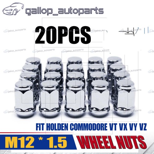 20x Wheel Nuts 12x1.5 for Holden Commodore VL VN VR VT VX VY VZ Lug ...