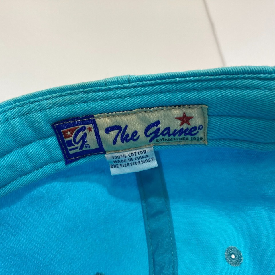 PUT IN BAY HAT bright coral blue relaxed dad cap ohio anchor nautical ...