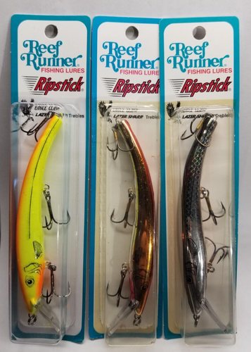 3 New Reef Runner 700 Series Ripstick Crankbaits 4-3/4Lg 1/2oz Dives 10 ...