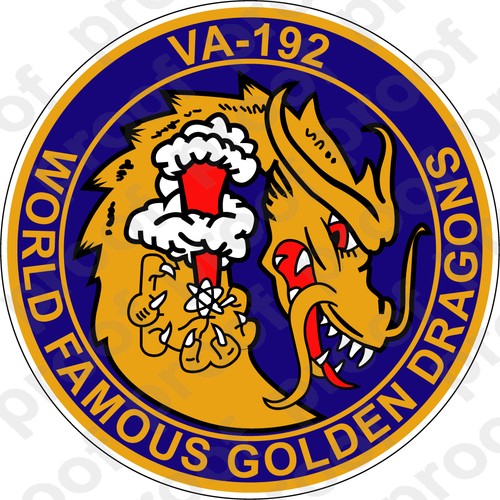 STICKER USN VA 192 GOLDEN DRAGONS | eBay
