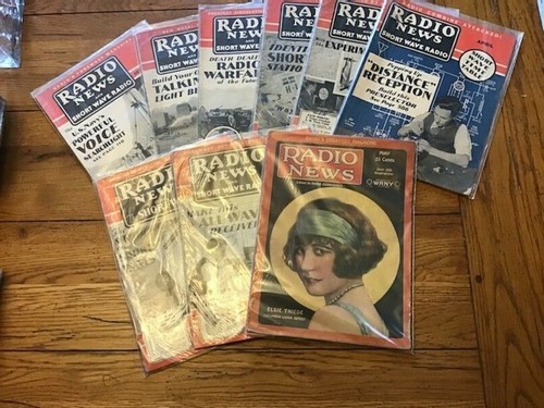 Radio News And Short Wave Radio Magazine 9 Issues 1928, 1934, 1935 ...