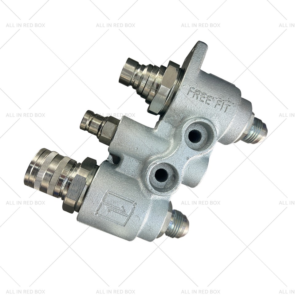 For Bobcat Hydraulic Block Quick Coupler Flat Face FFH Auxillary Valve ...