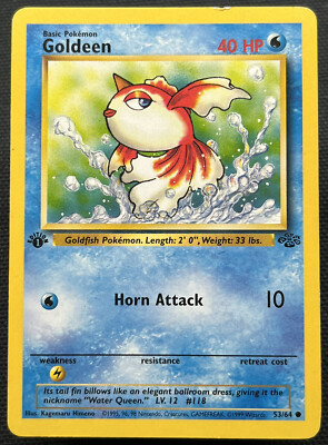 Goldeen 53/64 1ST EDITION | Jungle | Common Pokemon Card TCG MP | eBay