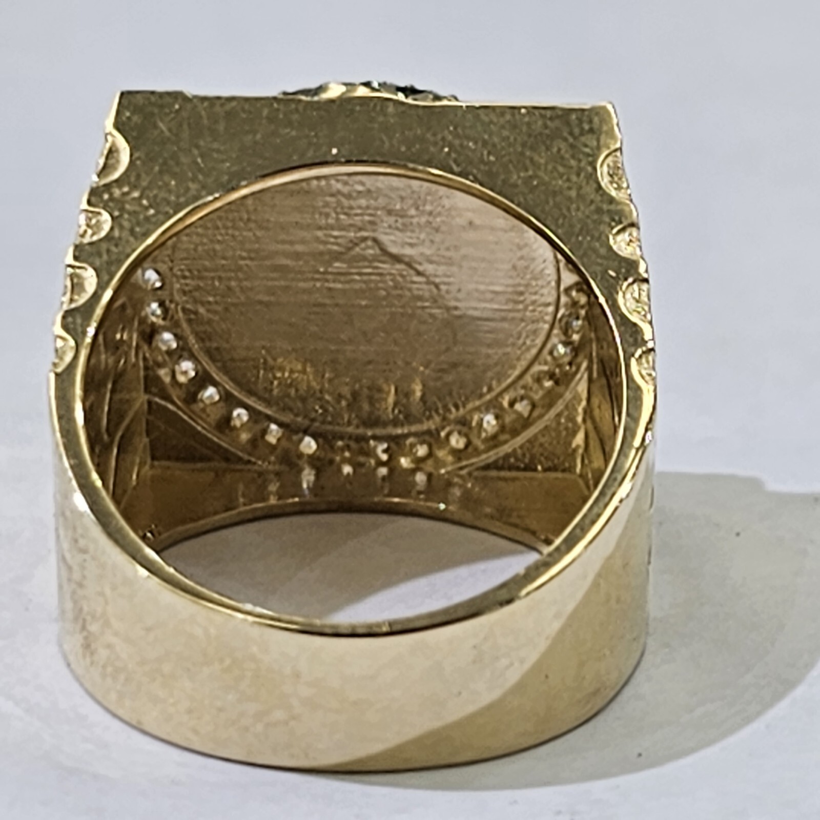 solid 14k Yellow Gold 50 Pesos Centenario Coin Ring Size 9 10 11 12 | eBay