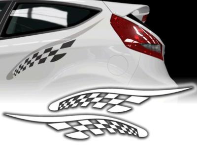 2er Auto Aufkleber Renn Flagge Seitentribal A415 XXL Decals JDM OEM ...