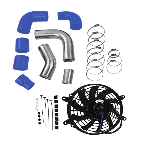 Turbo Intercooler Pipe 9"Fan Kits For Nissan GU ZD30 DI Patrol Diesel ...