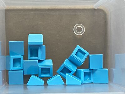 LEGO Parts - Medium Azure Slope 30 1 x 1 x 2/3 - No 54200 - QTY 15 | eBay