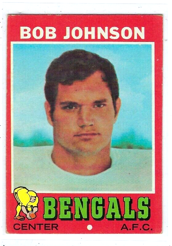 Bob Johnson - 1971 Topps Football #208 - Cincinnati Bengals | eBay