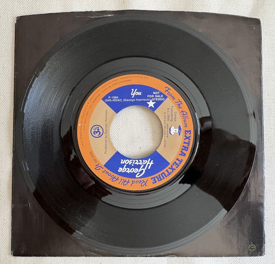 GEORGE HARRISON YOU PROMO 45 NM!! | eBay