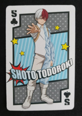 My Hero Academia Hero Costume Group Playing Card Shoto Todoroki 5 Clubs ...