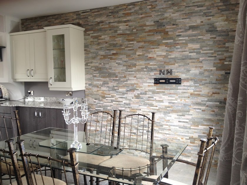 Oyster Split face Slate Wall Mosaic Cladding tiles ️ £999.00p sample ...