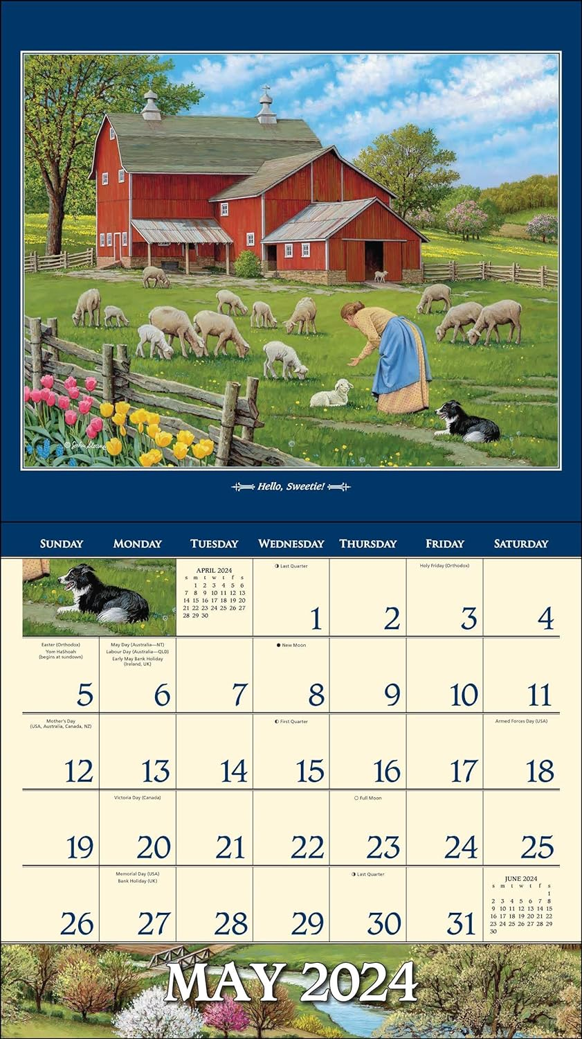 John Sloane's Country Seasons 2024 Deluxe Wall Calendar by John Sloane ...