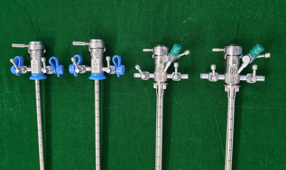 4pc Hysteroscopy Cystoscopy Sheath 22FR/ VIU Sheath 21FR Reusable ...