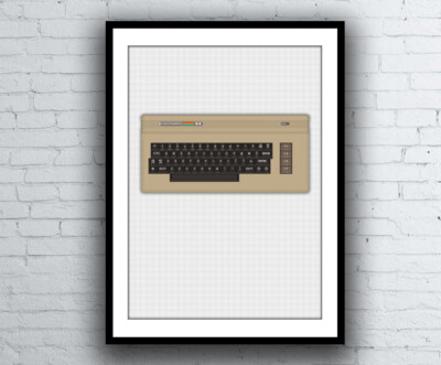 Commodore 64 Pop Art Retro Drawing A4/A3 Poster | eBay UK