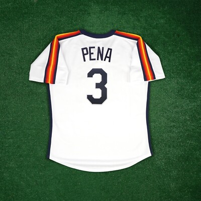 Jeremy Pena 1991 Houston Astros Cooperstown Men's Home White Jersey | eBay