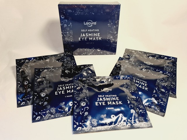 Aldi Lacura Self Heating Jasmine Eye Mask - Set Of 5 Stock for sale ...