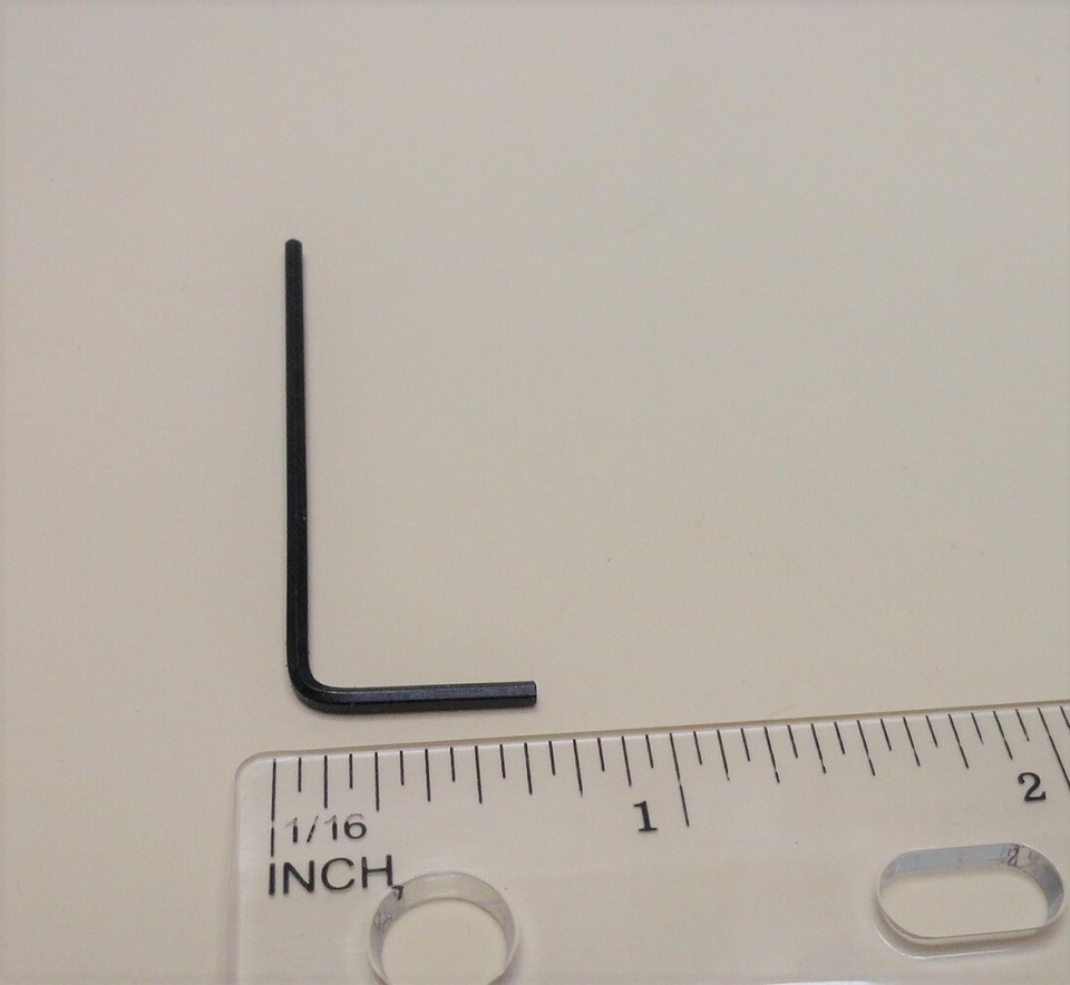 M1.27 Metric Hex Allen Key 1.27mm Wrench Tool, Black Carbon Steel, New ...