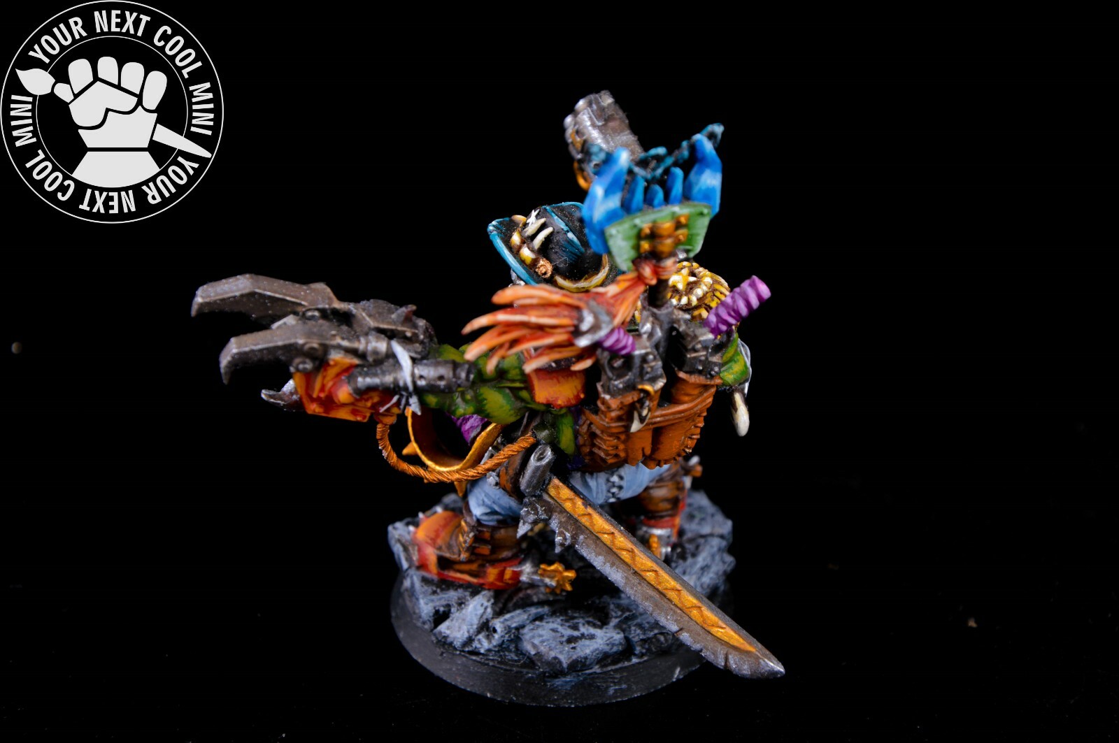 Custom Order Warhammer 40k Space Orks warboss with power klaw pro ...