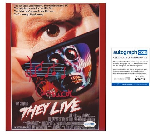 Alan Howarth "They Live" Composer AUTOGRAPH Signed Autographed 8x10 ...