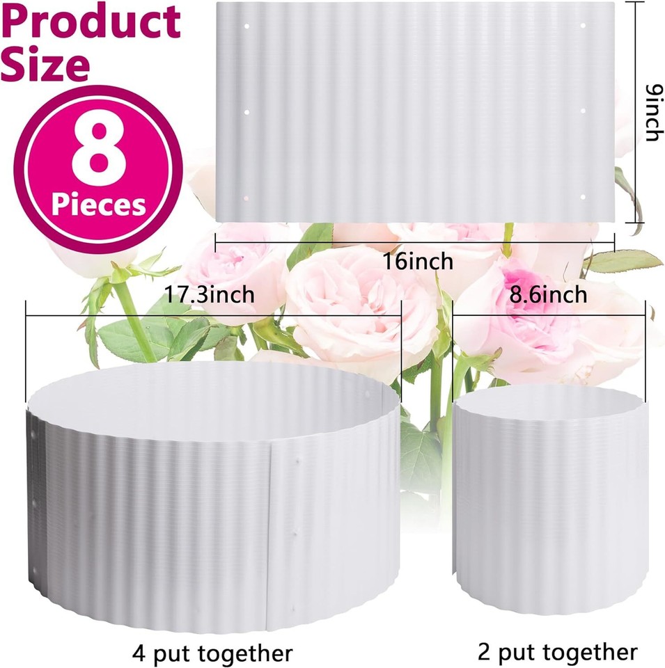 8 Pcs Winter Rose Collars- Winter Rose Bush Protectors- Warm Rose Cones ...