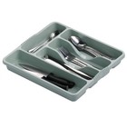 Cutlery Tray Drawer 5 Section Plastic Small Kitchen Insert Spoon Fork ...