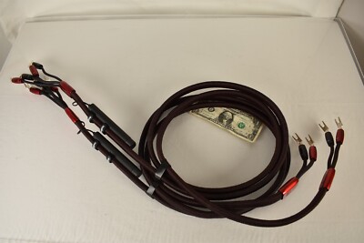 AudioQuest Comet Bi-Wire Speaker Cables; 8ft Pair (Spades and Spades ...