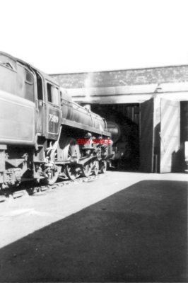 PHOTO STANDARD CLASS 4 4-6-0 75019 IN STEAM OUTSIDE CARNFORTH SHED 7/68 ...