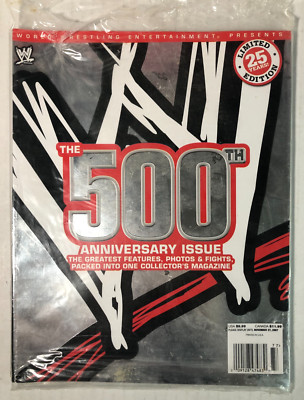 WWE Wrestling Magazine October November 2007 500th Anniversary Issue | eBay